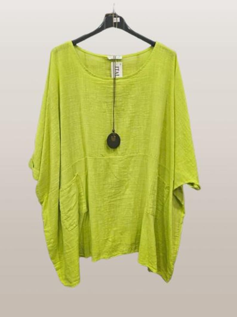 Cotton Batwing Tunic Top, Oversized Lagenlook Dress, Plus Size - Etsy