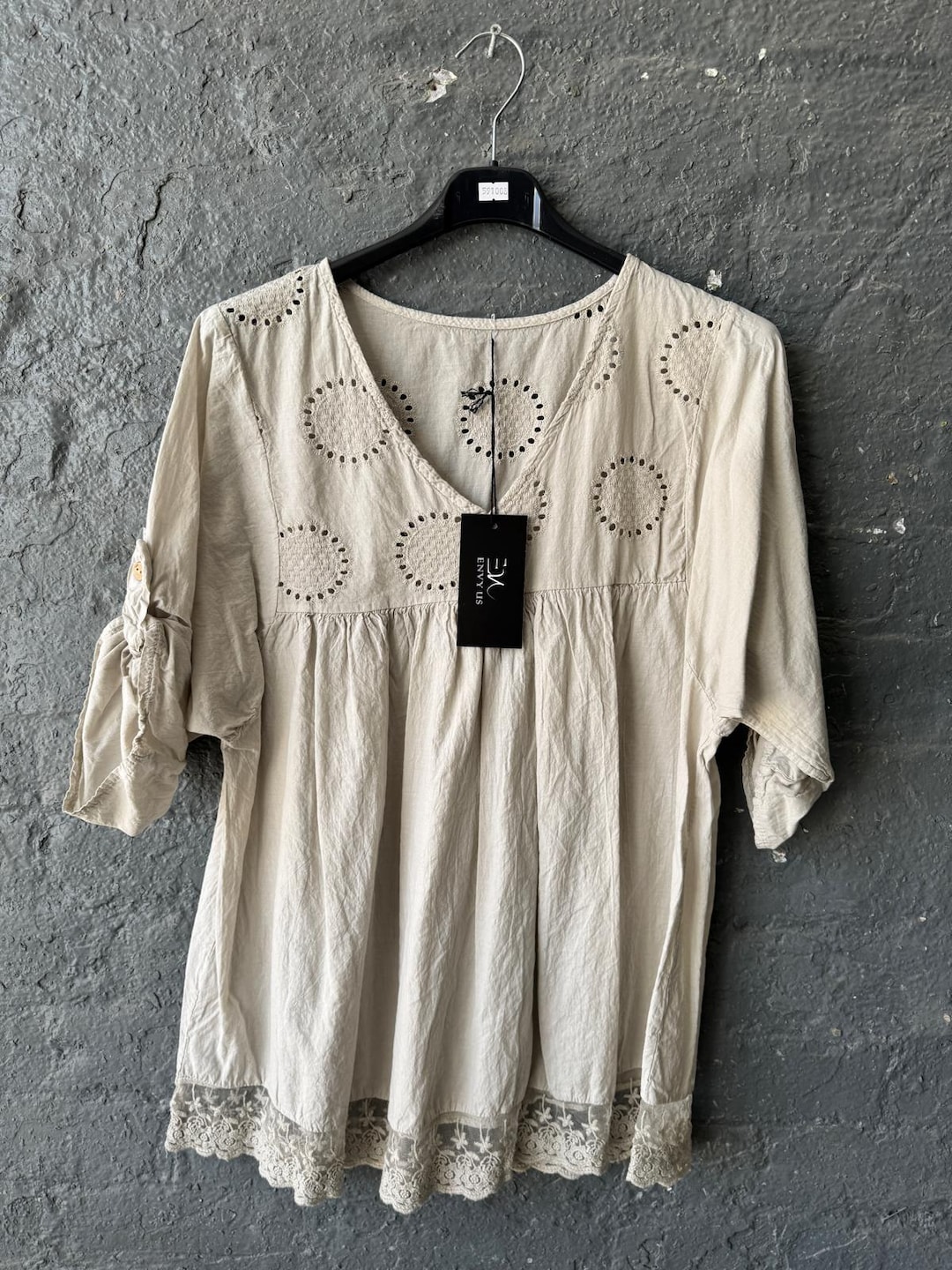 Italian Cotton Oversized Tunic Top, Plus Size, Lightweight Summer Top ...