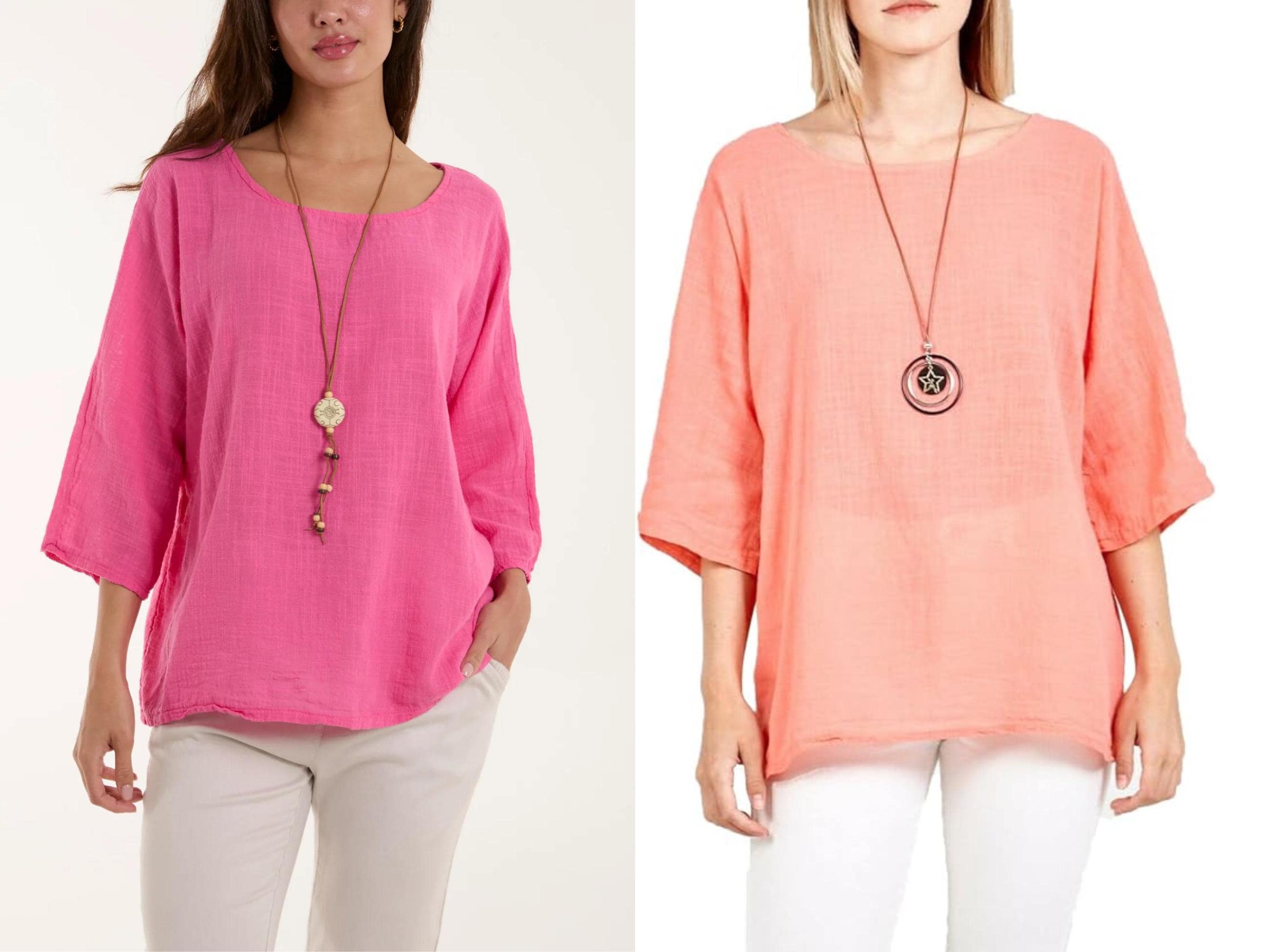 Ladies Cotton Tunic Top Batwing Oversized Blouse Lagenlook Women Loose ...