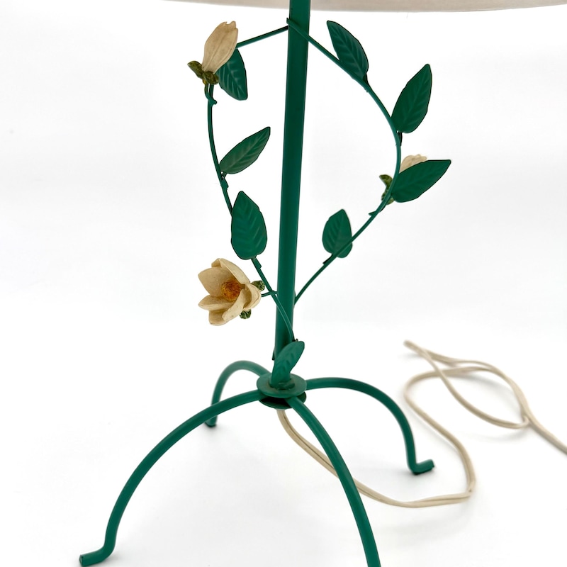 Vintage French Tole Lamp - Etsy