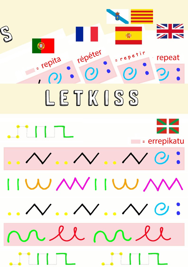 Letkiss - Musicogram + Graphomotor Skills - Etsy Canada
