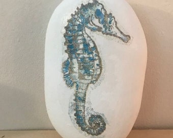 Seahorse Rock Art - Etsy