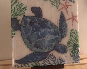 Sea Turtle Plaque | Etsy