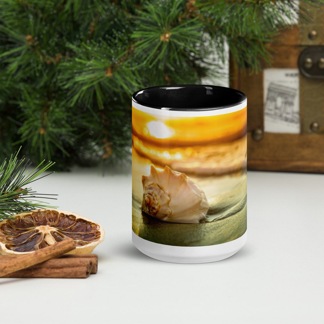 Beach Mug Series Shell at Sunrise Coffee Mug - Etsy