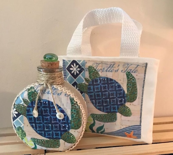 Decorative Beach Bottle: Sea Turtle - Etsy
