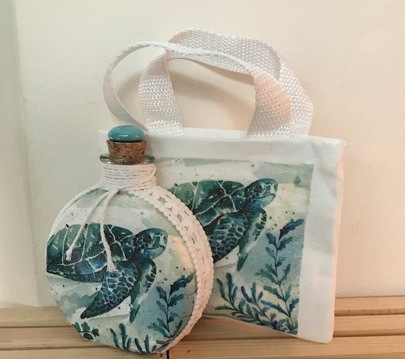 Decorative Beach Bottle: Sea Turtle - Etsy