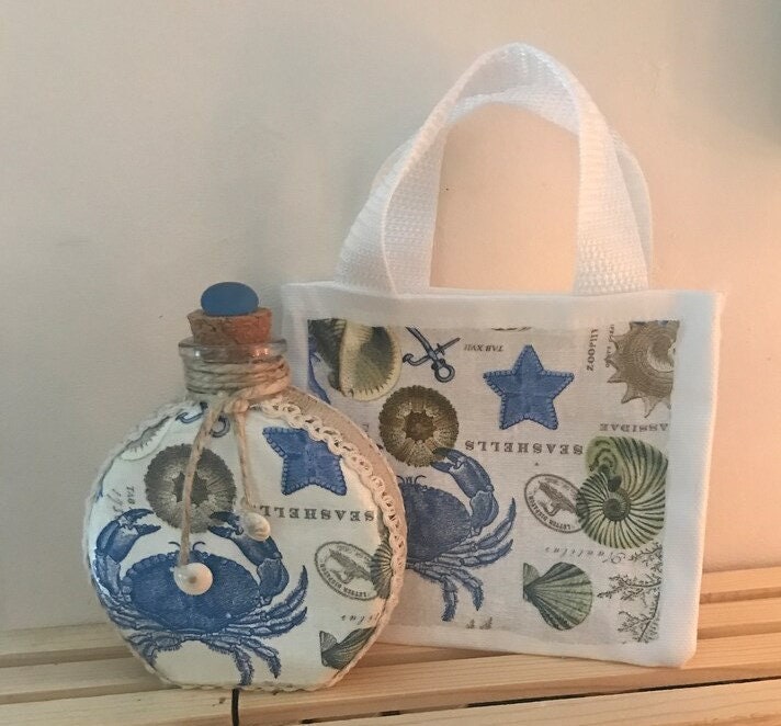 Decorative Beach Bottle: Nautical Design - Etsy