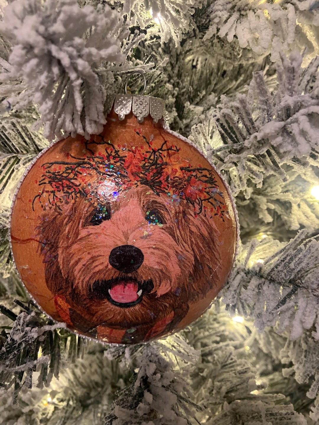 Labradoodle Dog Christmas Tree Ornament: Holiday Decor Gift - Etsy