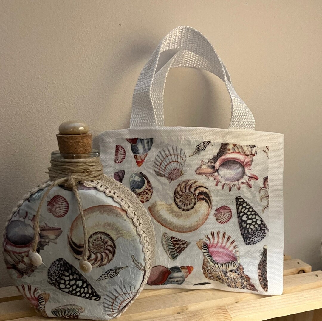 Decorative Beach Bottle: Fancy Shells - Etsy