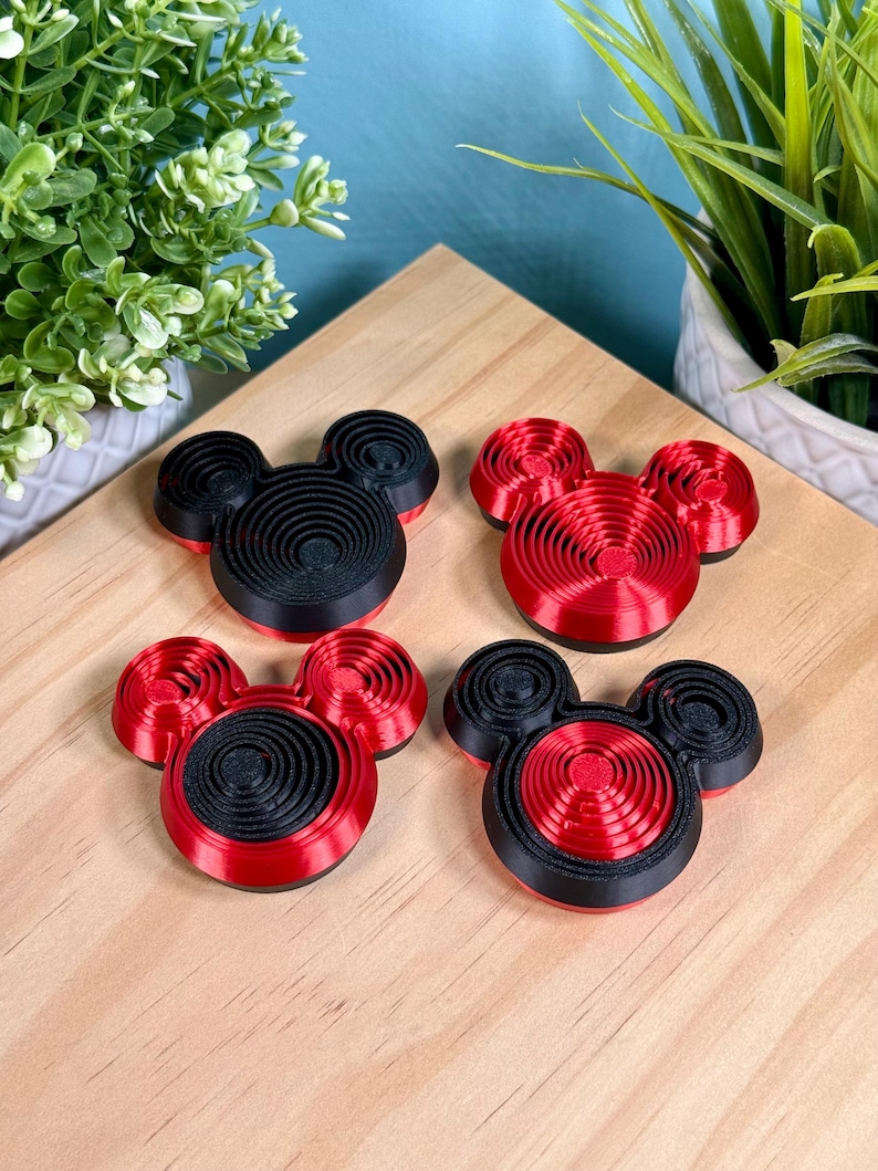 Cute 3D Printed Mouse Head Fidget | Dual Color Flip | Fish Extender ...