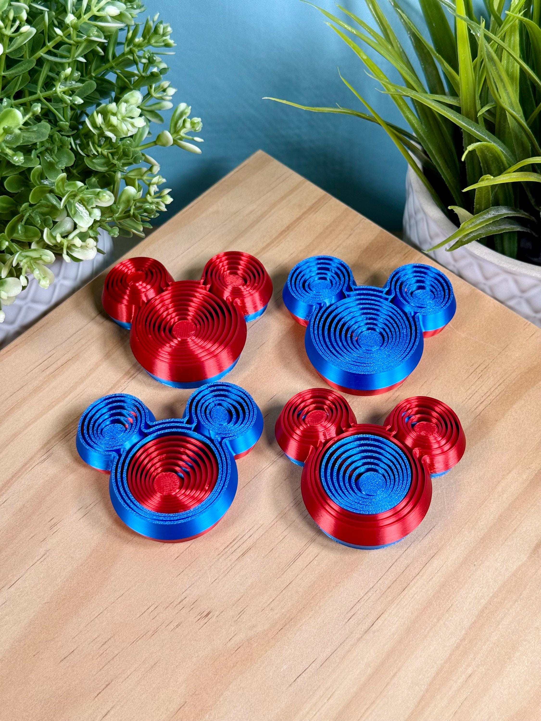 3D Printed Dual Color Mouse Head Fidget | Fish Extender | Mouse Themed ...