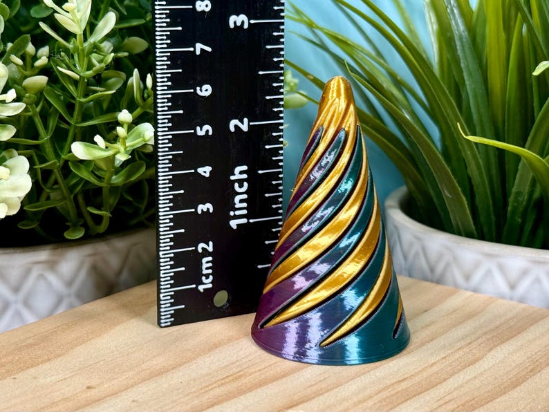 3D Printed Impossible Cone Fidget | Passthrough Helix | Party Gift ...