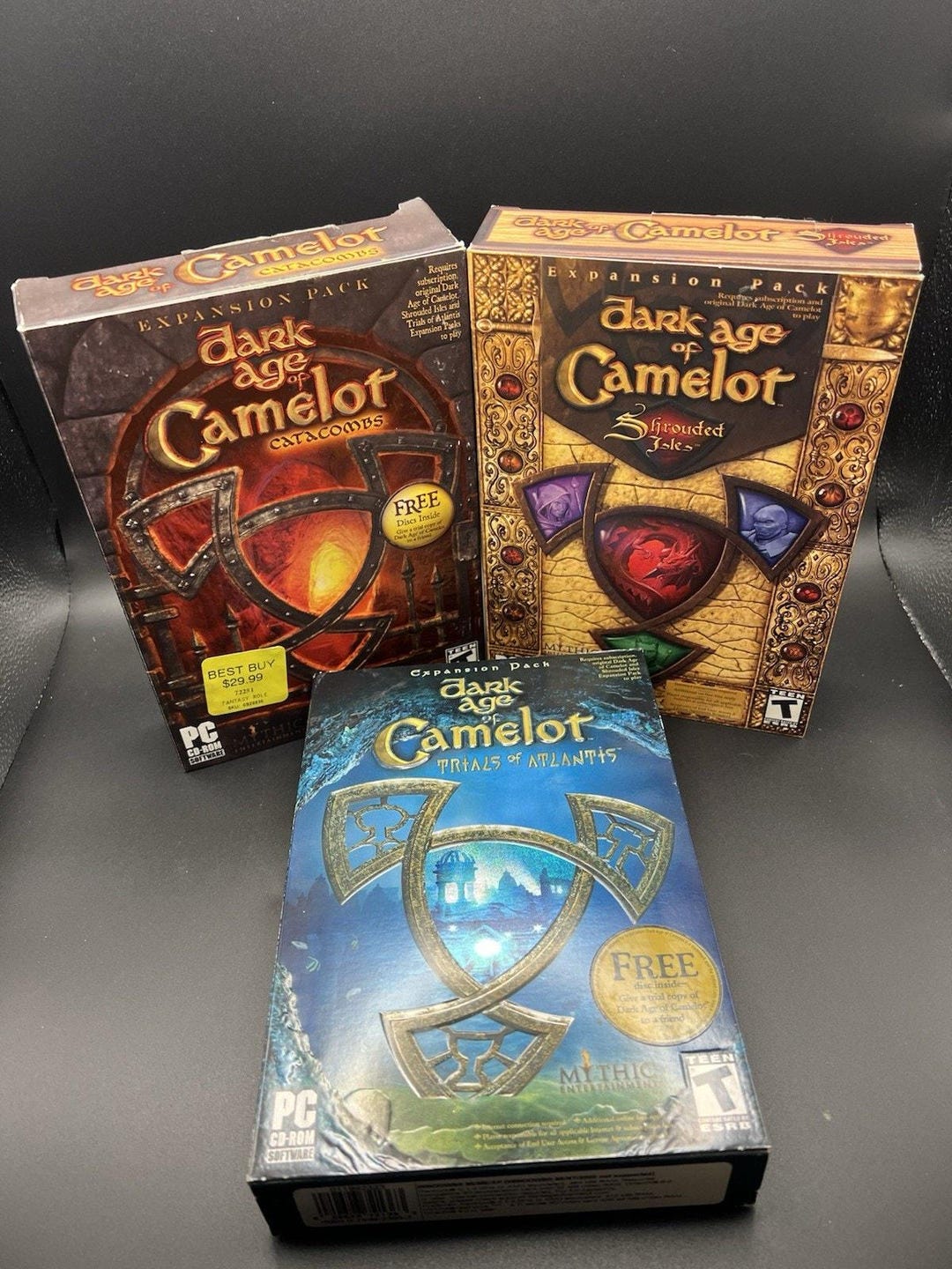 3 Dark Age of Camelot PC Expansions: Shrouded Isles, Trials Atlantis ...