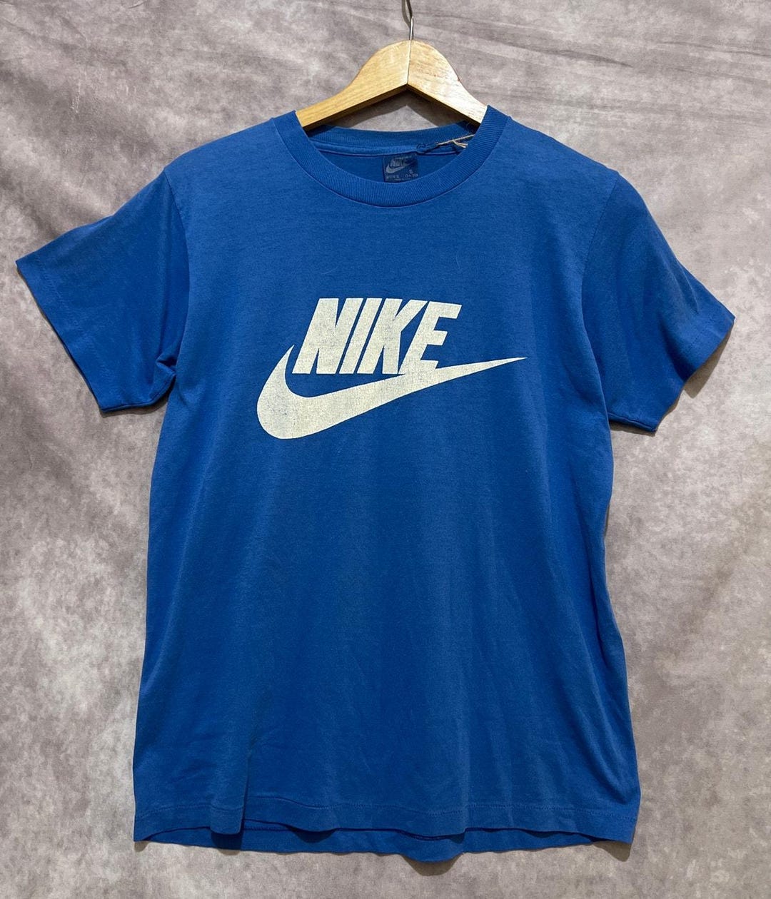 1980’s Nike Blue Tag Logo Swoosh Single Stitch T-shirt Size S - Etsy
