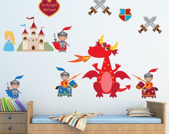 Knight Wall Decal | Etsy