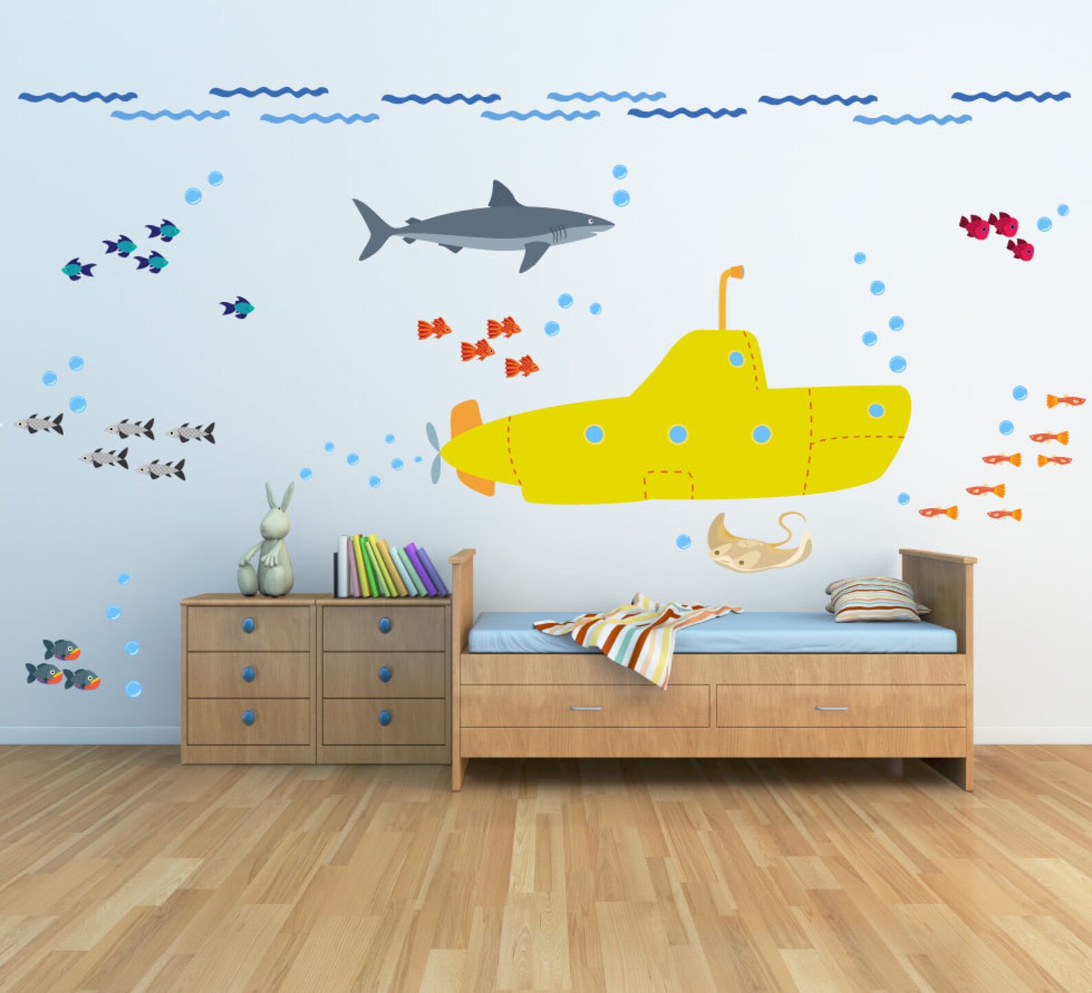 Submarine Decal Reusable Decal Non-toxic NO Pvcs A204 - Etsy
