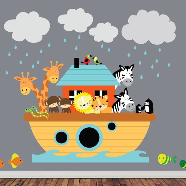 Noahs Ark Mural - Etsy