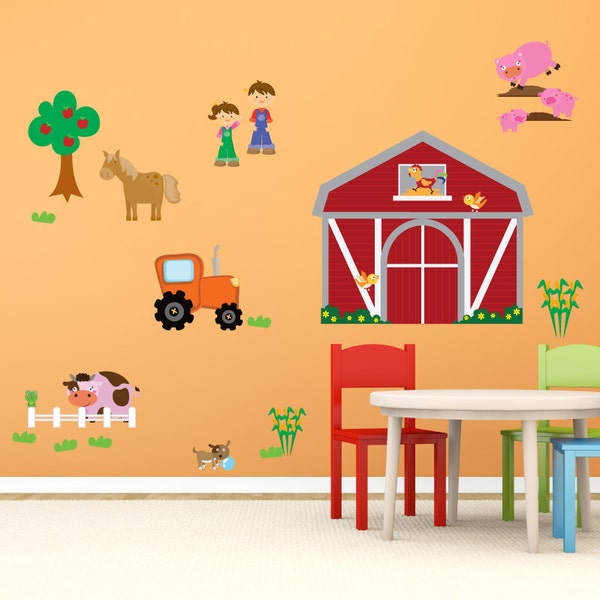 Farm Wall Decal - Etsy