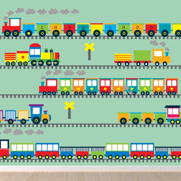 Train Wall Decals - Etsy