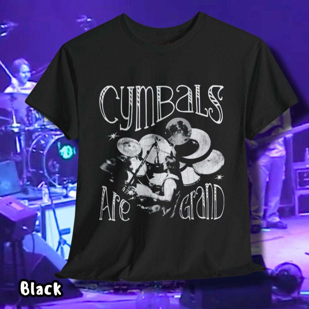Cymbals Are Grand Phishlot T Shirt for Phishphan & Tour-life Scene-head ...
