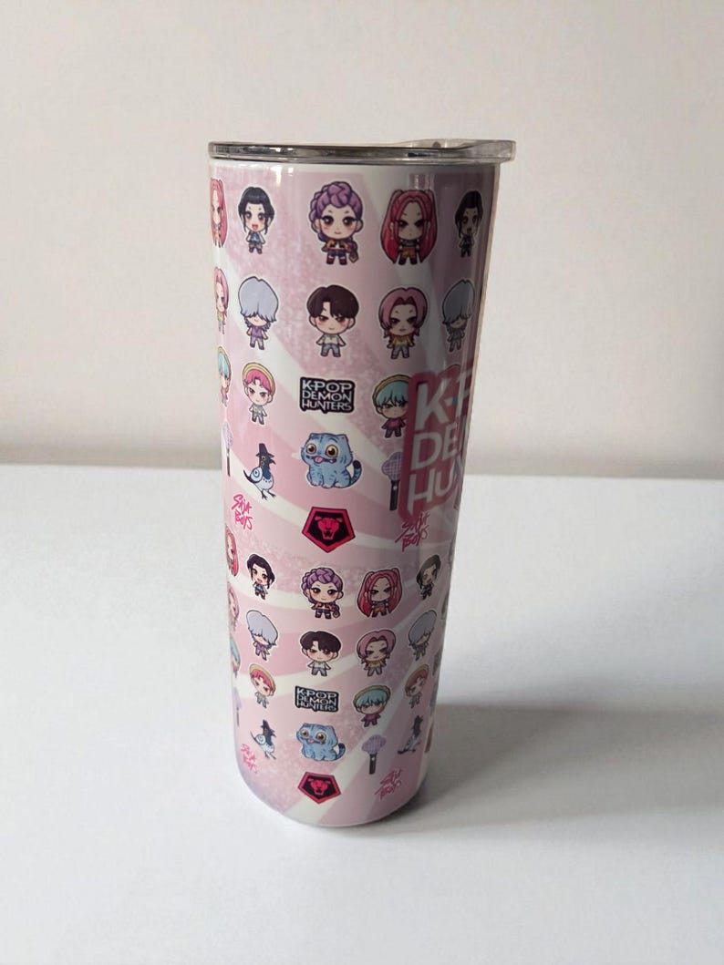 K-pop Demon Hunters Chibi Tumbler – Cute Anime-style Travel Cup - Etsy UK