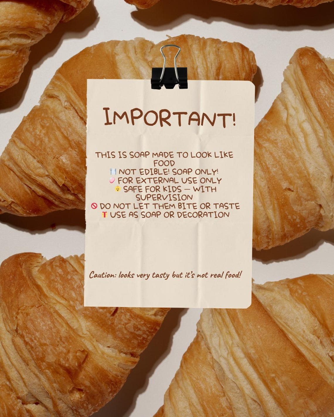 Bakery Soap Food Soap Fake Food Organic Soap Сroissant Soap Sweet Bun ...