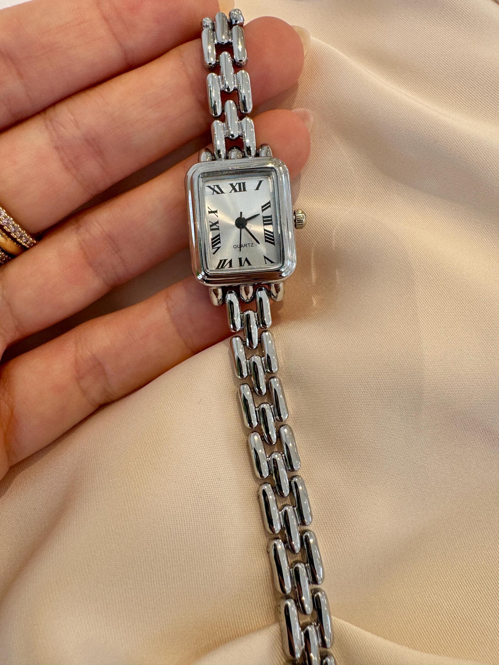 Vintage Rectangle Women’s Watch | Elegant Roman Dial Quartz | Classic ...