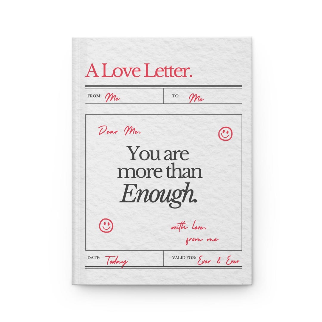 Carta de amor para mí, regalo inspirador para la salud mental, eres más ...