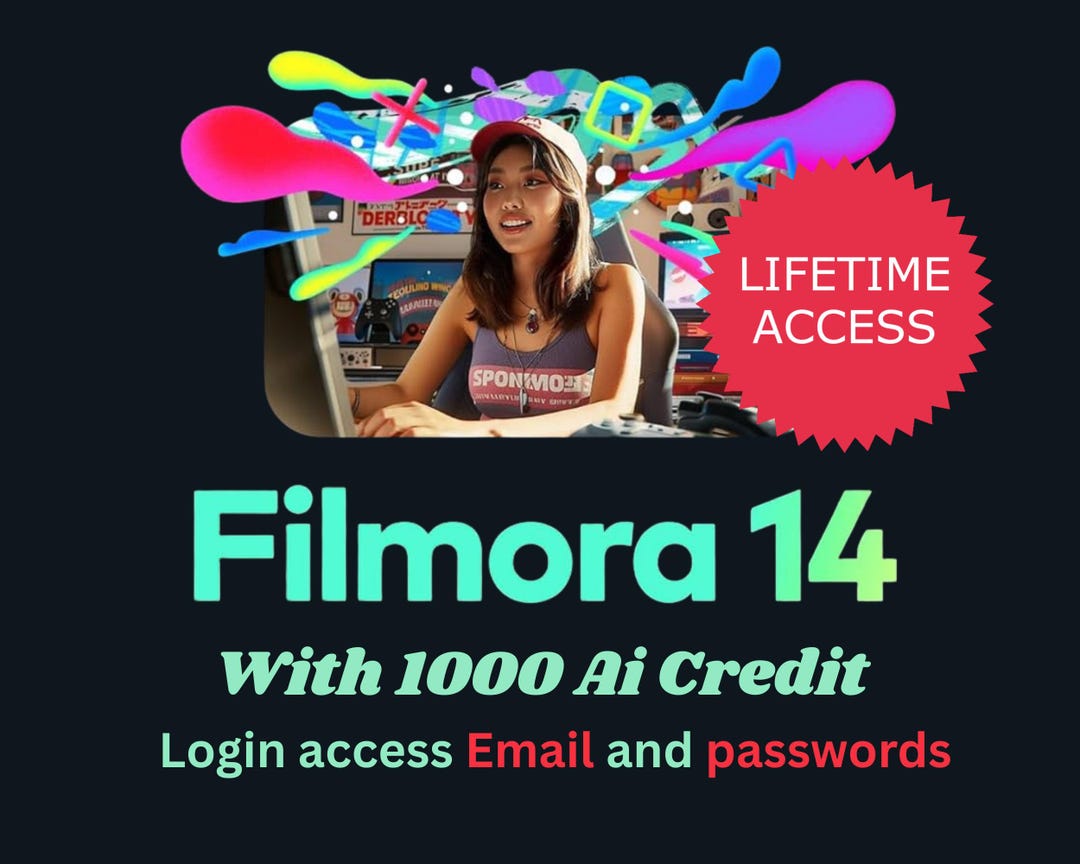 Filmora 14 + 1000 AI Credits | Lifetime License (windows/mac) - Etsy