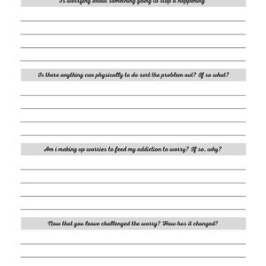 Stress Processing Journal, Printable Mental Wellness Tracker, Self-care ...