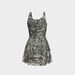 Black and White Dictionary Flare Dress in Washable No Fade Eco Poly ...