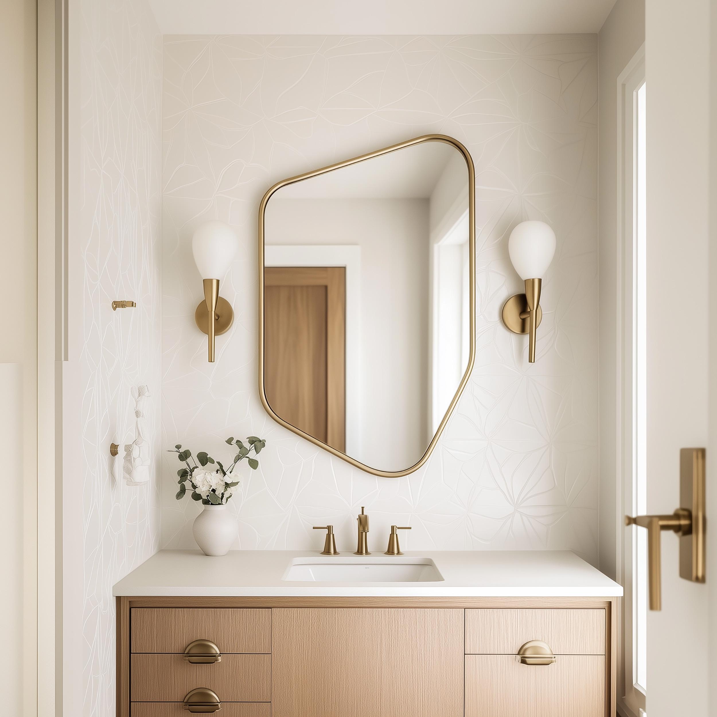 Irregular Gold Wall Mirror: Modern Asymmetrical Accent - Etsy