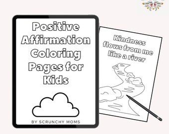 Positive Affirmations for Kids 30 Coloring Pages - Etsy
