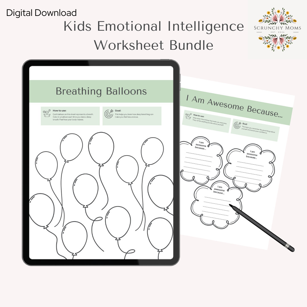 Kids Emotional Intelligence Worksheet Bundle Digital - Etsy