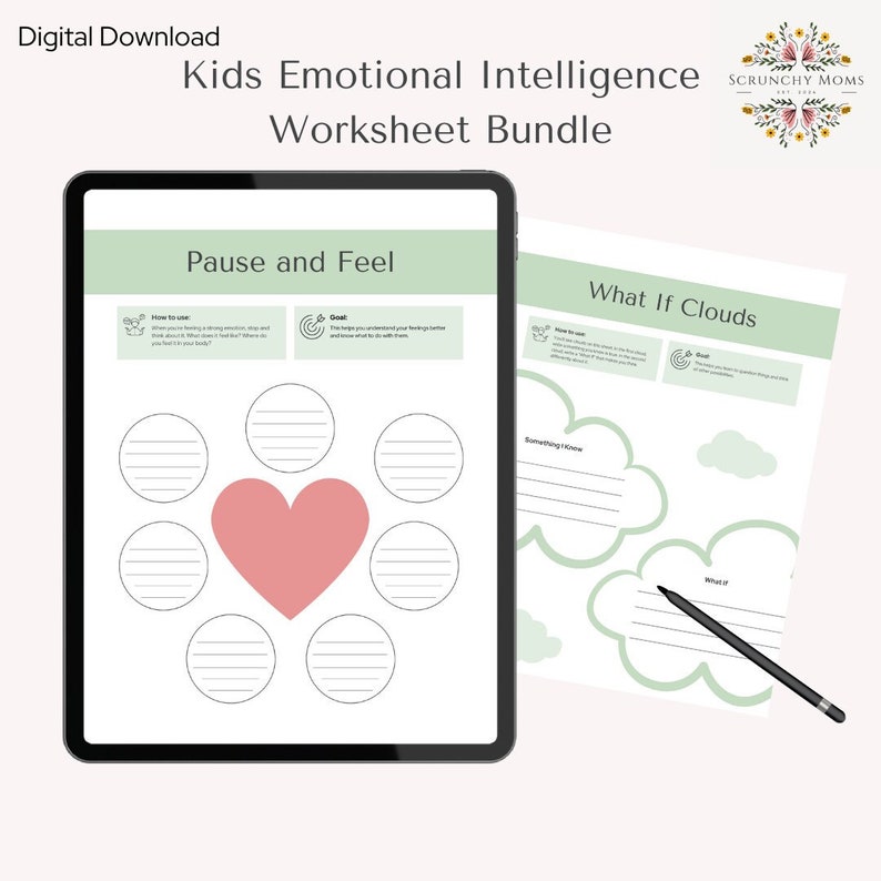 Kids Emotional Intelligence Worksheet Bundle Digital - Etsy