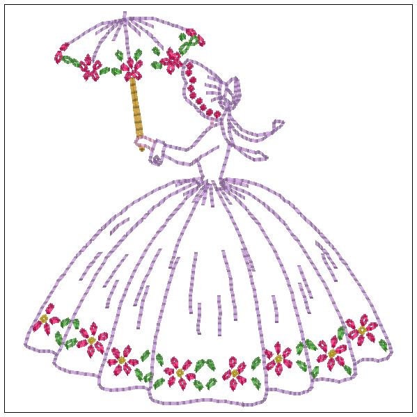 Vintage Sun Bonnet Sue Southern Belle Machine Embroidery Designs 4x4 ...