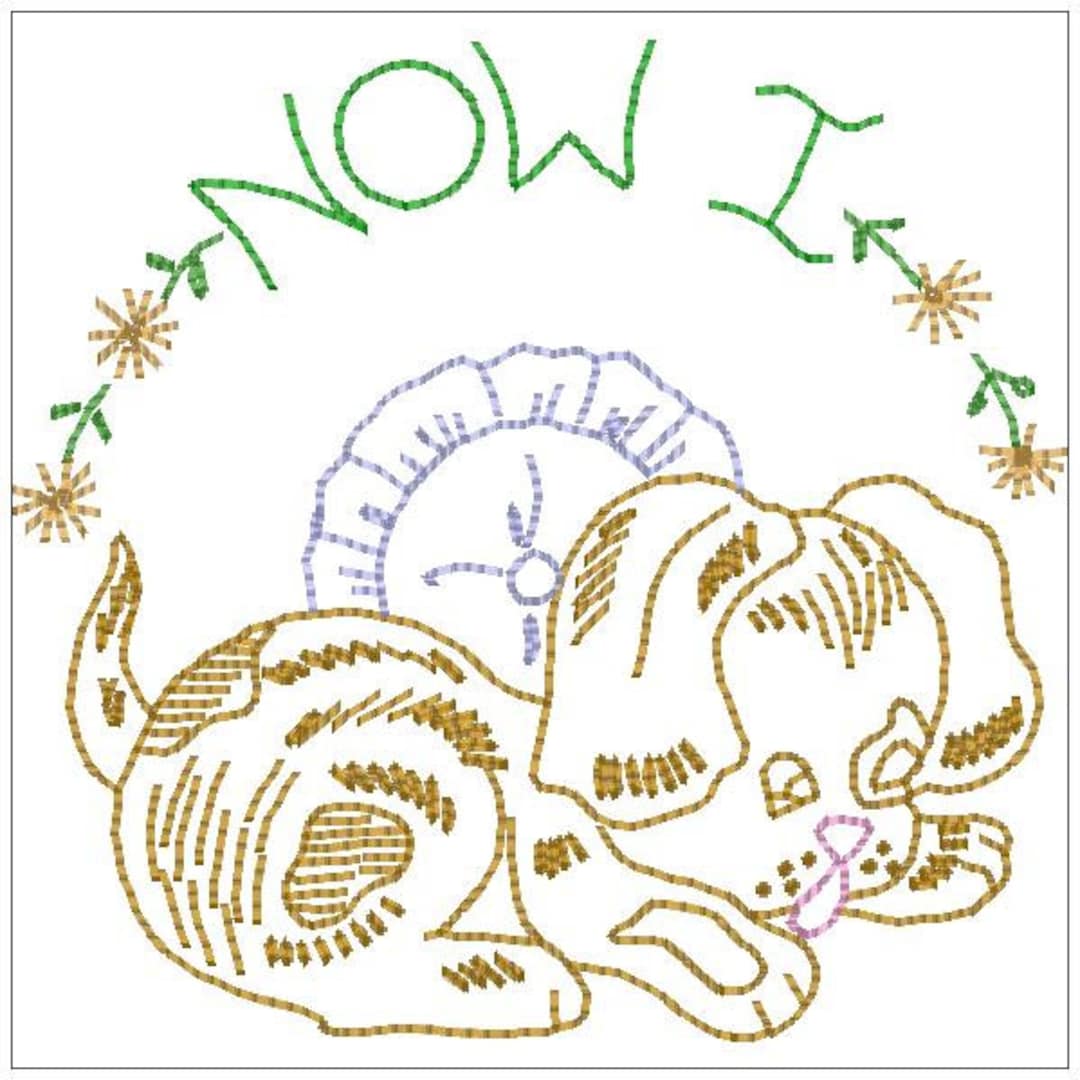 Vintage Lay Me Down Prayer Quilt Blocks Designs Machine Embroidery PES ...