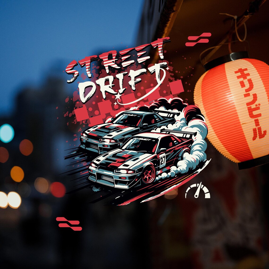 Street Drift Dynamic Racing T-shirt - Drifting Competition Graphic Tee ...