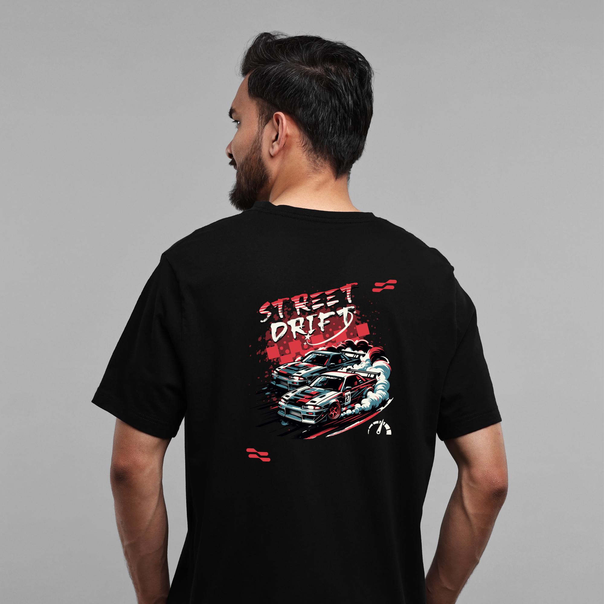 Street Drift Dynamic Racing T-shirt - Drifting Competition Graphic Tee ...
