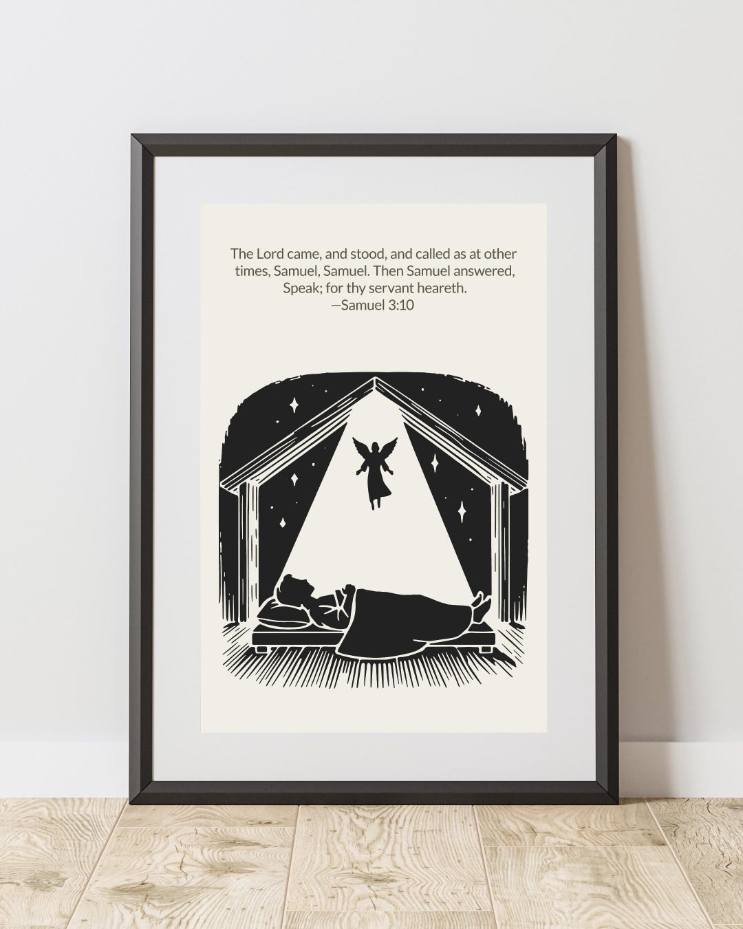 Samuel's Call Bible Verse Art: Christian Scripture Print (digital or ...