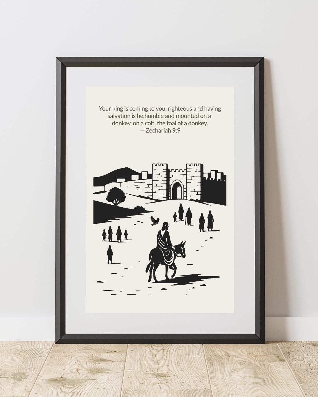 Messiah the Humble King – Zechariah 9:9 | Christian Wall Art, Prophecy ...
