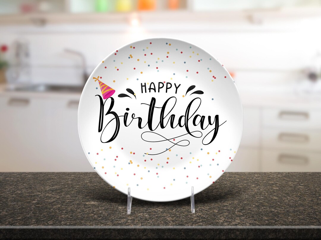 Birthday Cake Plate, Serving Plate, Decorative Plate - Etsy