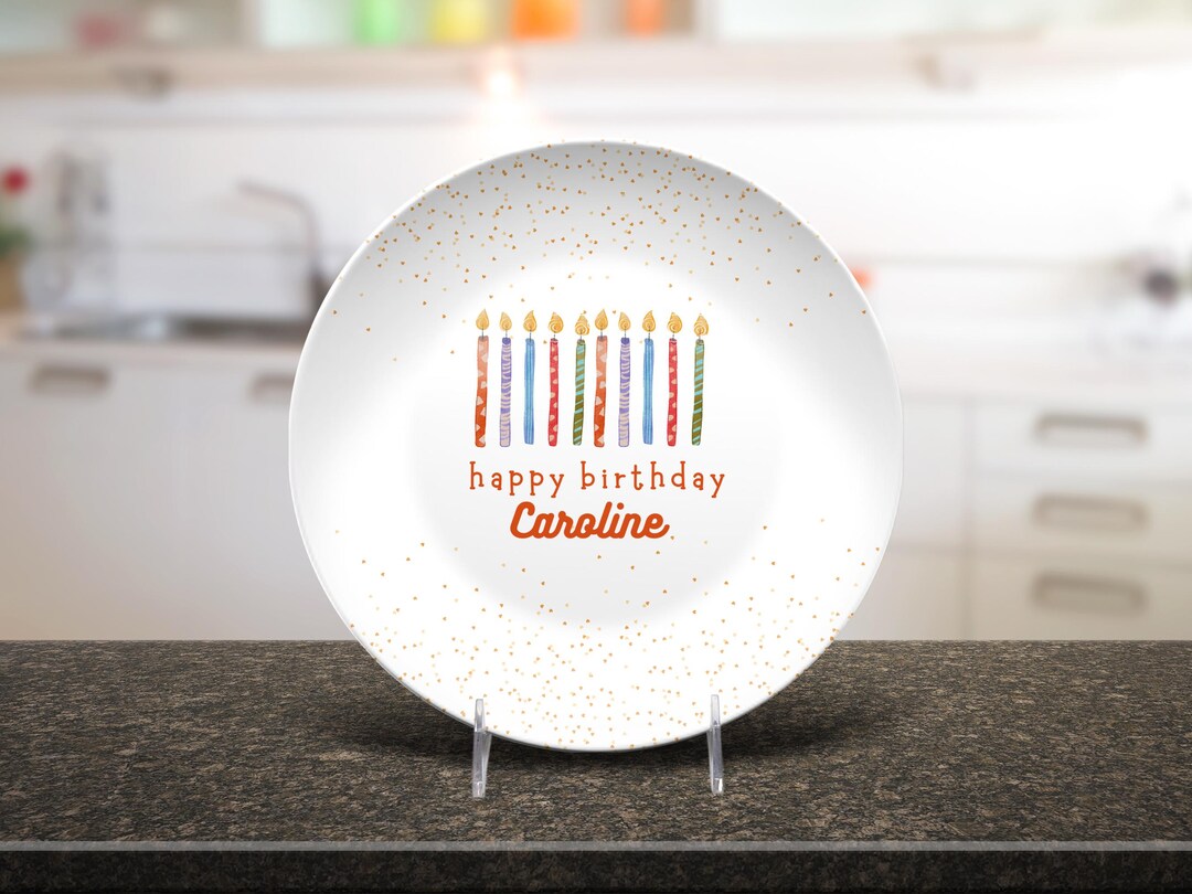 Custom Birthday Plate, Personalized Decorative Plate - Etsy