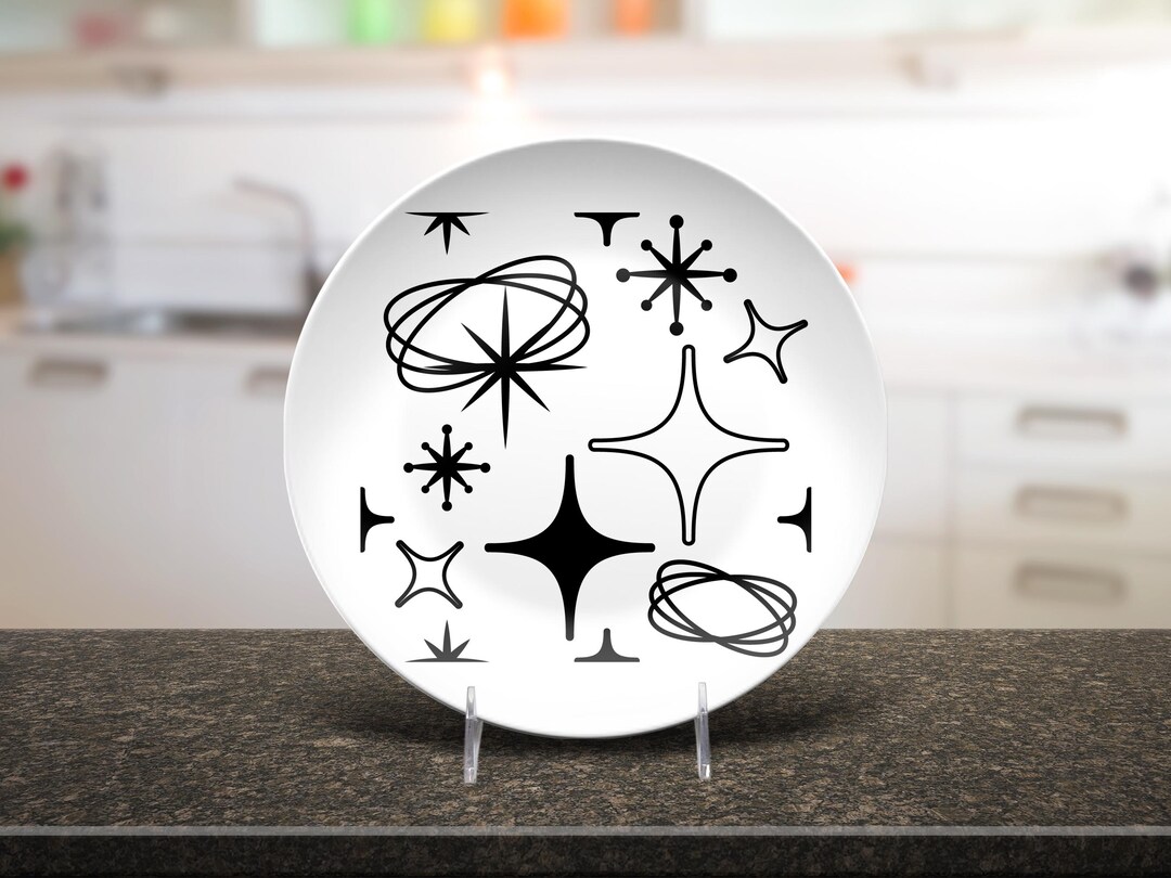 Mid Century Modern Decorative Plate - Etsy