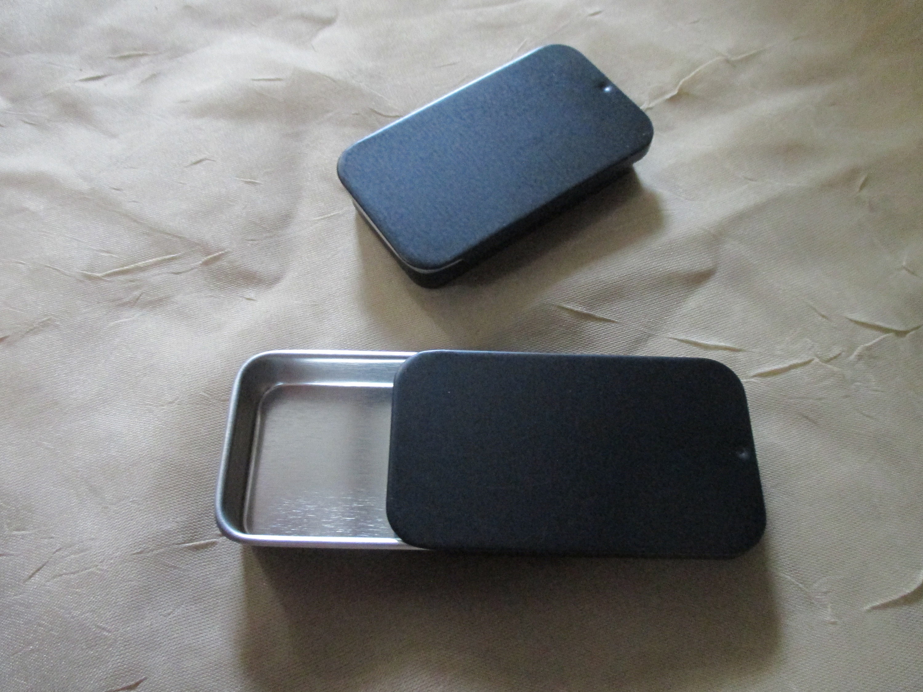 Black Slider Tins, Slide Lid Tin Containers, Multiple Sizes - Craft Tin ...
