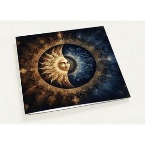 Sun and Moon - Greeting Cards - Etsy