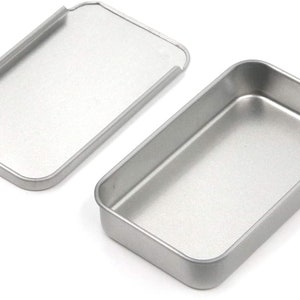 Silver Slider Tins, Slide Lid Tin Containers, Multiple Sizes - Craft ...