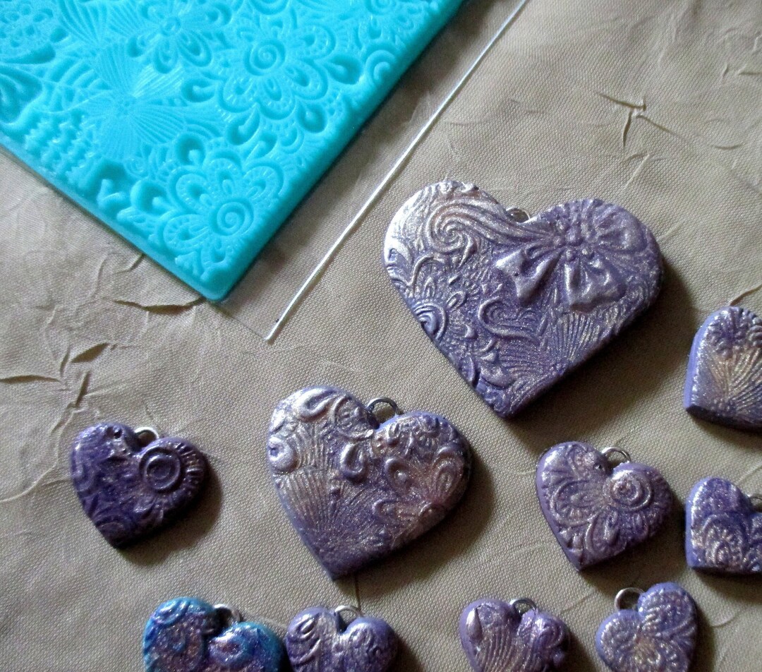 Mat Mold and Stamp - Texture for Clay, Polymer Clay, Resin and Casting ...