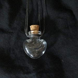 Tiny Jar Necklace With Cork - Etsy