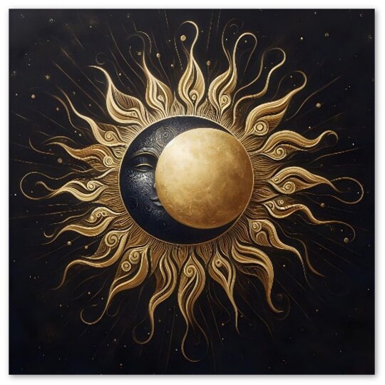 Sun and Moon - Greeting Cards - Etsy